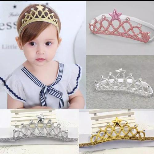 Jual Bandana Mahkota Princess/ bando Mahkota anak - Baby Pink - Jakarta ...