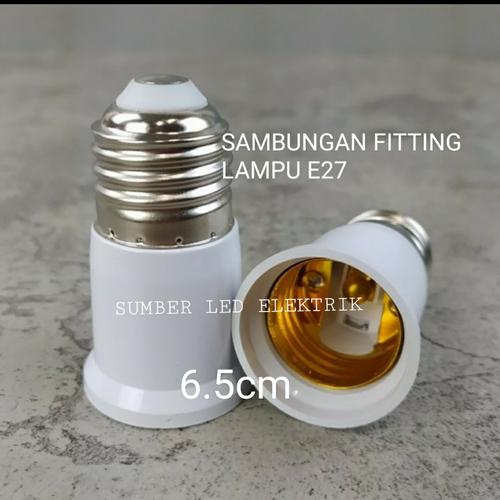 Jual Sambungan Fitting Lampu Downlight panjang Extension E27 Pendek ...