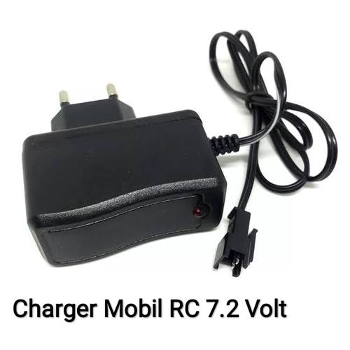 Jual Charger Batre Baterai Mobil RC 7.2 7,2 volt soket hitam remot ...