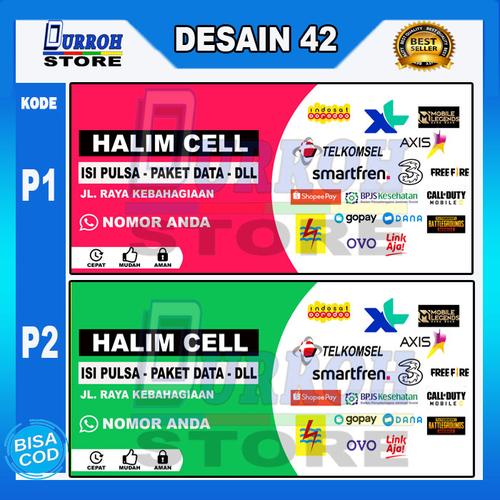 Jual Spanduk / Banner Konter Cell / Celluler Desain 42 #2 - 100x50 ...
