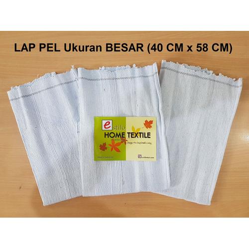 Jual Kain Lap Pel BESAR Katun / Lap Lantai / Dapur PUTIH - AWET - MURAH ...