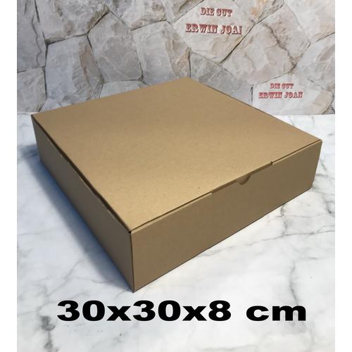 Jual Kardus box 30x30x8 cm, kotak Die Cut bisa isi 4 pcs toples 500 gr ...