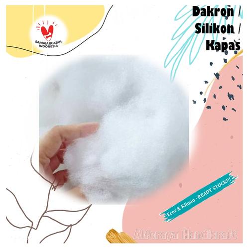 Jual Dacron / Dakron / Silikon - isi bantal boneka (100gr) - Kota ...