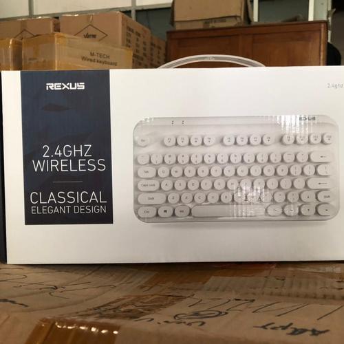 Jual keyboard + mouse wireless REXUS km9 retro fancy - Kota Semarang ...
