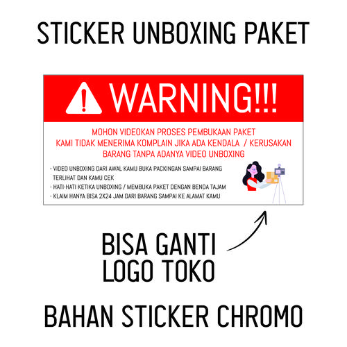 Jual Sticker Unboxing / Unboxing Sticker Custom - Jakarta Barat - KR ...