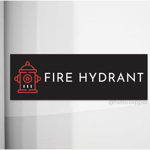 Jual Sign Akrilik Fire Hydrant | Label Penanda Fire Hydrant | Acrylic ...