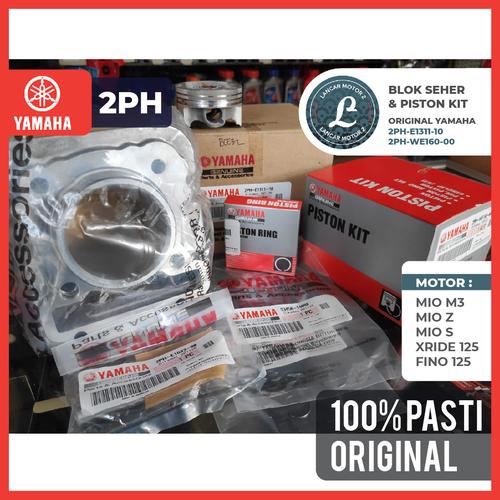 Jual Blok Seher Piston Mio M3 Fino Fi Soul GT XRide 125 2PH Original Yamaha - Blok+PistonSet ...