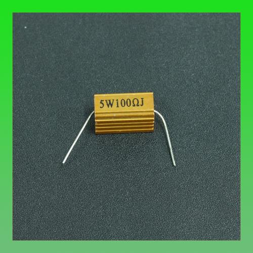 Jual Resistor 5W 100ΩJ Aluminium Shell / 5 watt 100 ohm / R / TAIWAN ...