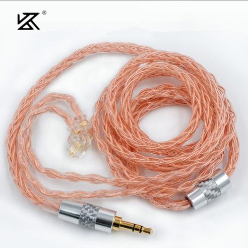 Jual KZ 8 Core OFC Copper Upgrade Cable 0.75mm 2 Pin Type c zsn zs10 ...