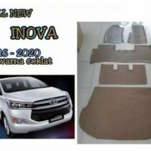 Jual karpet karet alas Innova reborn coklat mocca 2017- 2021 full set ...