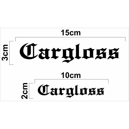 Jual Stiker cutting logo cargloss, sticker cargloss - 15x3 yellow ...