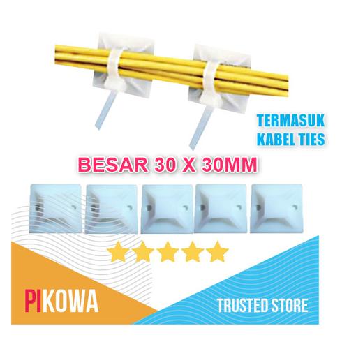 Jual KABEL RAPI / Klem Kabel Tempel double tape / klip kabel bonus Ties ...