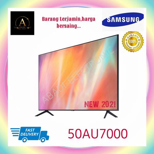 Jual SAMSUNG LED TV 50AU7000 CRYSTAL UHD 4K SMART TV 50 INCH NEW MODEL 2021 - Kota Tangerang ...