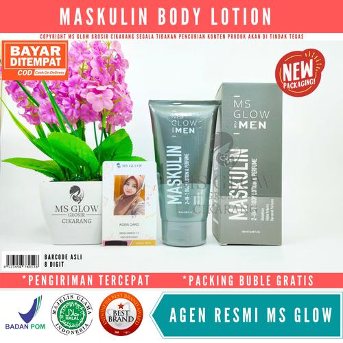 Jual Ms Glow Maskulin 2 in 1 Body Lotion Parfum Msglow For Men - Kab ...