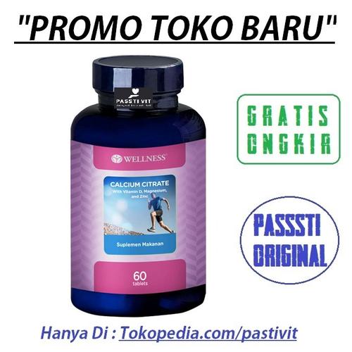 Jual Wellness Calcium Citrate 60 Tab Vitamin Tulang Welnes Calsium ...