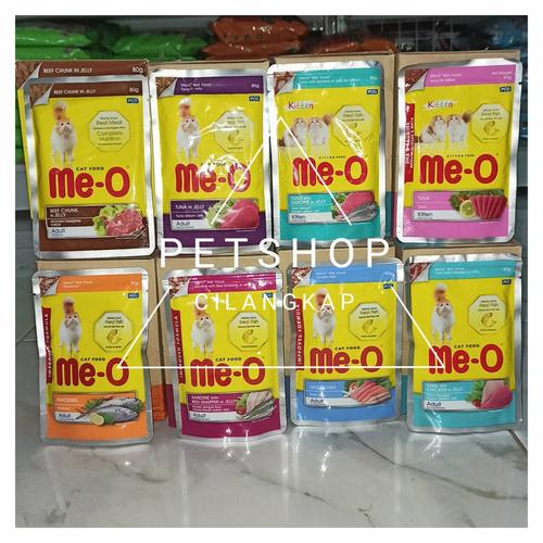 Jual meo sachet 80g meo pouch me-o makanan basah - sardine chiken ...