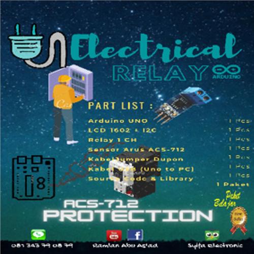 Jual KIT BELAJAR RELAY PROTEKSI ARUS ARDUINO-ACS712 -CURRENT PROTECTION ...