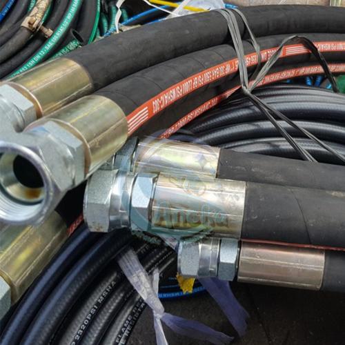 Jual Hydraulic Hose Dump Truck 3/4 " R4-4SH UNIHOSE X 100cm X NJ-NJ90 ...