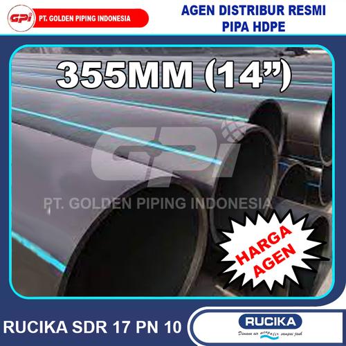 Jual Pipa HDPE RUCIKA PN10 ND. 355MM (14") - 560MM (22") - HARGA PERBATANG - 500MM (20") - Kota ...