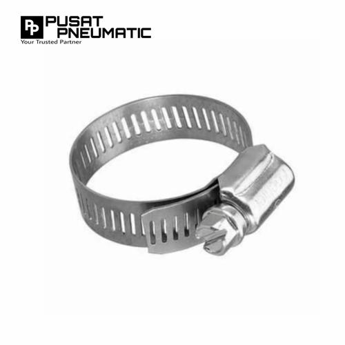 Jual Stainless hose clamp selang klem import 1/2" 8-12mm - Jakarta ...
