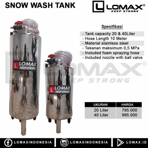 Jual Snow Wash Tank Tabung Cuci Salju LOMAX 40 LITER Tabung Cuci ...
