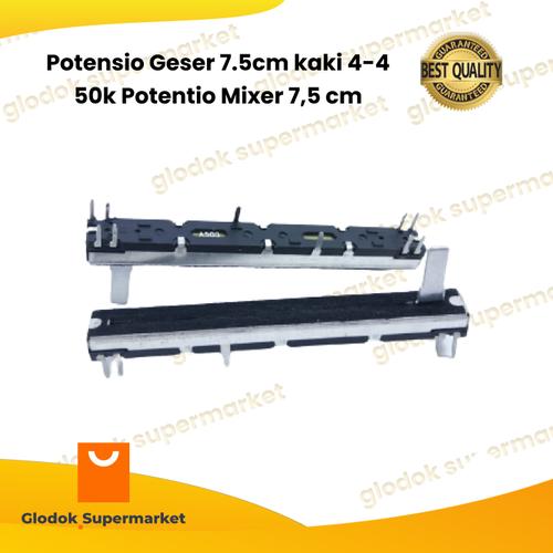 Jual Potensio Geser 7.5cm kaki 4-4 50k Potentio Mixer 7,5 cm - B50K ...