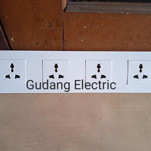 Jual Vivace KB413S Stop kontak Universal 4 gang Schneider - Jakarta ...