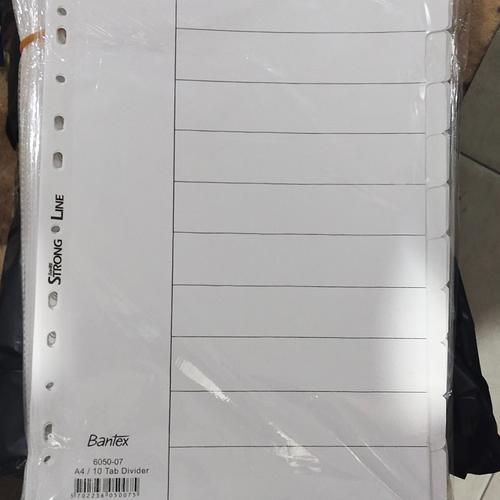 Jual Pembatas / Divider putih Bantex polos 10shett - 10 - Jakarta ...