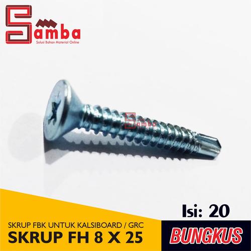 Jual SKRUP FH 8 X 25 | SKRUP FBK UNTUK KALSIBOARD / GRC - Kota ...