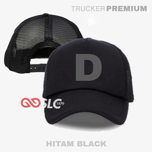 Jual TOPI JARING TRUCKER PREMIUM INISIAL HURUF D CUSTOM LOGO HM3 ...