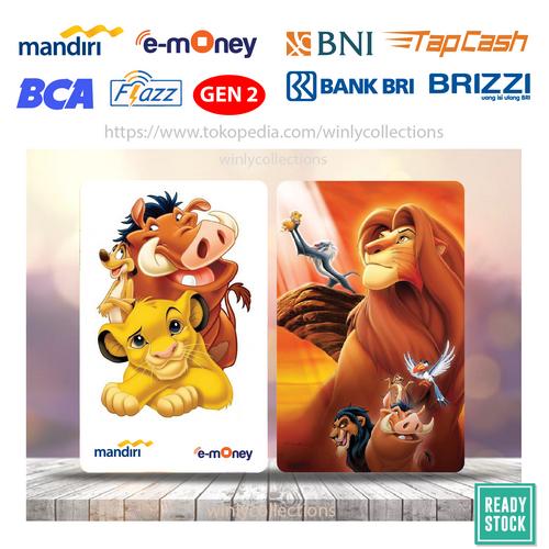 Jual KARTU EMONEY MANDIRI BCA BNI BRI LION KING SIMBA SINGA ANIME ...