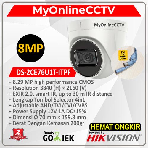Promo DS-2CE76U1T-ITPF Hikvision Kamera CCTV Indoor 8MP 4K - IR 30M Cicil 0% 3x - Jakarta Barat ...