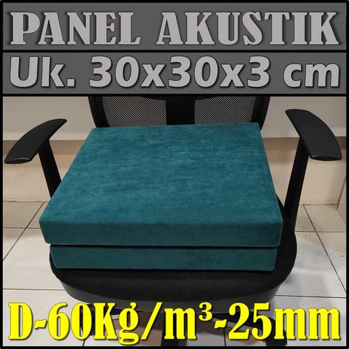 Jual Panel Akustik Peredam Suara ukuran 30x30cm Rockwool D-60kg Tebal ...