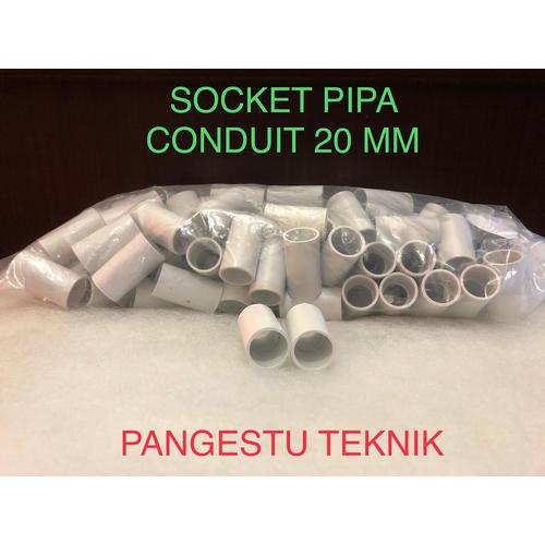 Jual Socket Pipa Listrik Soket 20mm 20 mm Pipa Conduit - Kota Medan ...