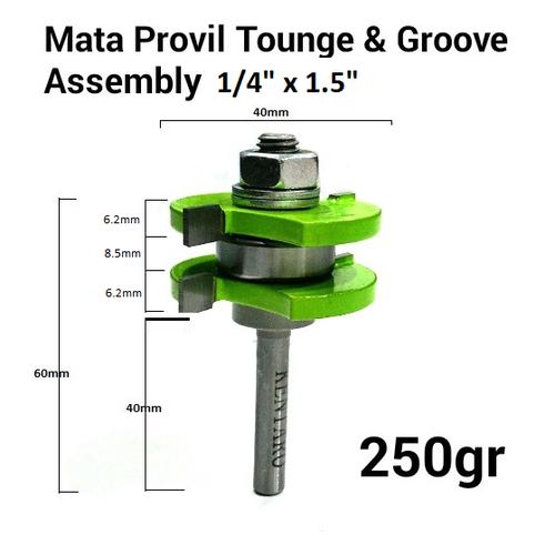Jual KENTARO Mata Profil Tounge & Groove 1/4 x 1.25 TCT Blade - Router ...