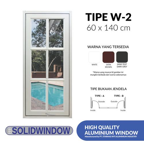 Jual Jendela Aluminium SOLIDWINDOW W-2 - White Top Hung - Kab. Tangerang - Solidoor Official ...
