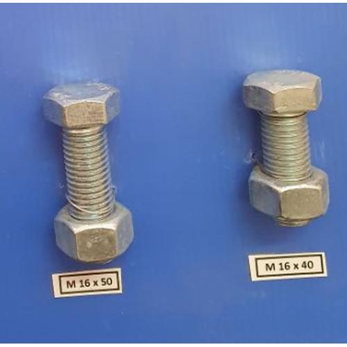 Jual Baut Mur Galvanis M16 x 40 / 50 Hex Bolt Nut M16x40 M16x50 ...
