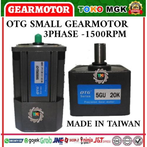 Jual OTG 6IK180GU-S3SF W/ 6GU12.5K INDUCTION MOTOR 3PHASE W/ GEAR HEAD ...