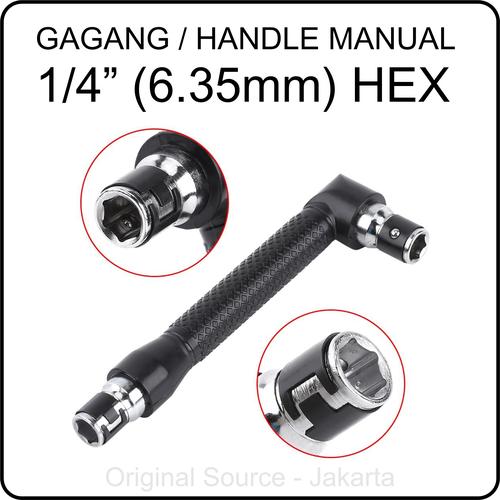 Jual Gagang Handle Manual Dua Kepala Untuk Mata Obeng Bor Cordless ...