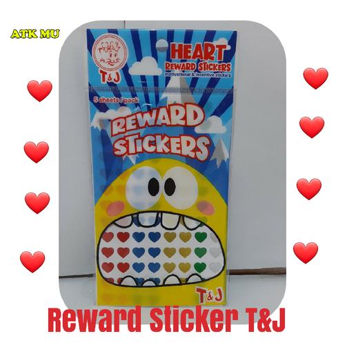 Jual Reward Sticker / Sticker Label Bentuk Hati, Bintang, Bulat - Bulat ...