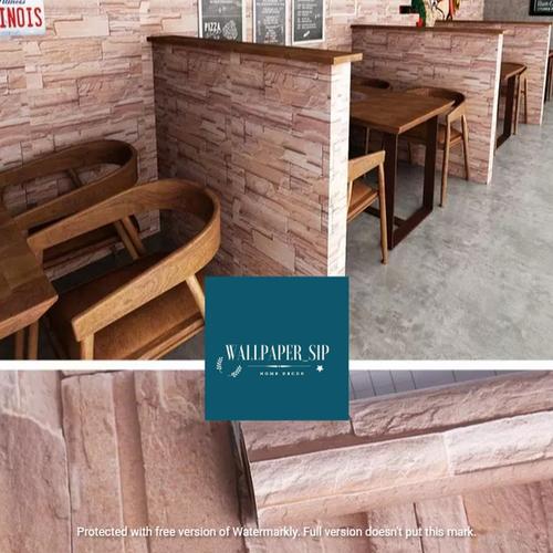 Jual wallpaper stiker motif batu alam cream - Jakarta Barat ...
