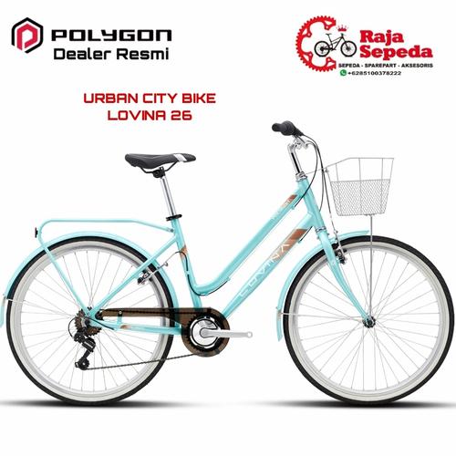 Jual SEPEDA CITY BIKE POLYGON LOVINA 26 CREAM - Black - Kota Makassar ...