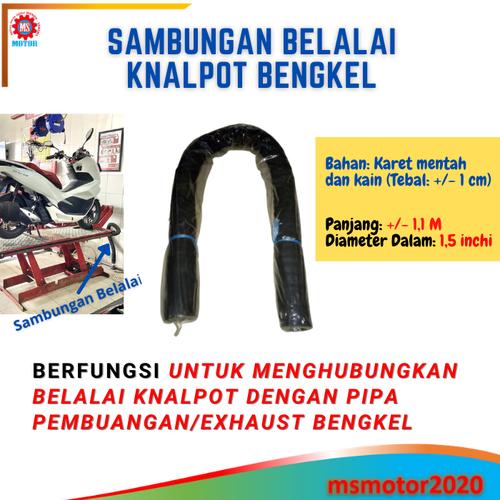 Jual Sambungan belalai knalpot/sambungan Hose Long Pit/Peredam Knalpot ...