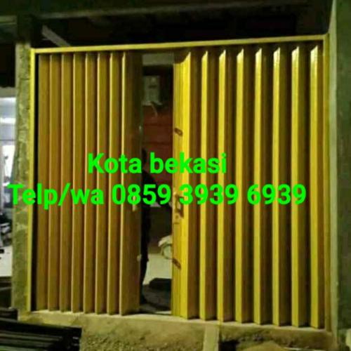 Jual rolling door besi folding gate pintu geser pintu dorong pintu ...