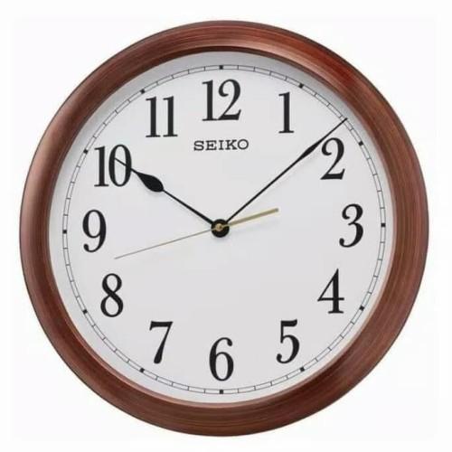 Jual jam dinding seiko qxa598B motif kayu 40 cm original seiko - T ...