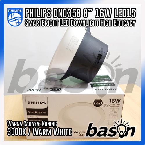 Promo PHILIPS LED Downlight DN035B 8" 16W PSU WH D200 1500lumen - 3000K ...