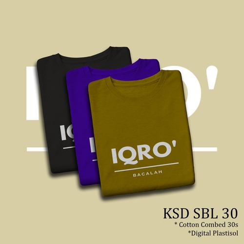 Jual Kaos Dakwah Islam Iqro Katun Sablon KSD SBL 30 - Kota Yogyakarta - Digizone Hobbies Shop ...