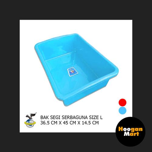Jual [ Bak ] Waskom / Bak Segi Plastik Serbaguna Size L - Eagle - Kab ...