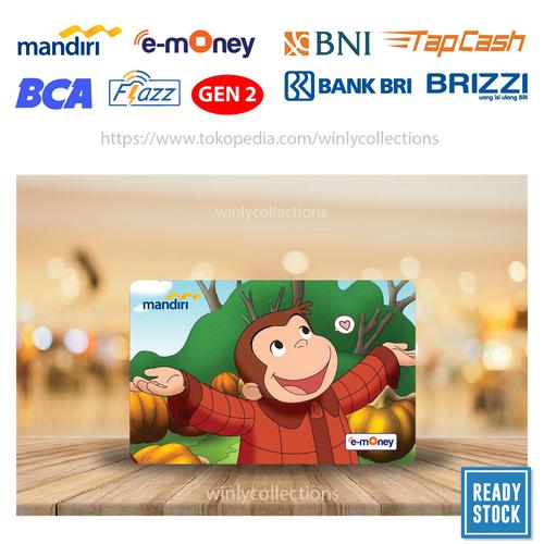 Jual KARTU EMONEY MANDIRI BCA BNI BRI Animasi Curious George Monkey ...