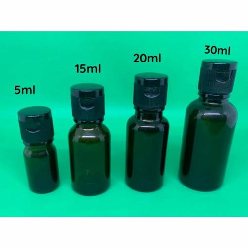 Jual Sale botol kaca amber 5ml 15ml 20ml 30ml tutup fliptop hitam - 30ml - Jakarta Barat ...